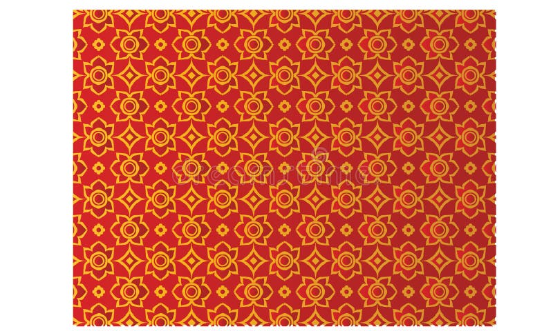 Thai Painting Pattern, Vector Stock Vector - Illustration of flower ...
