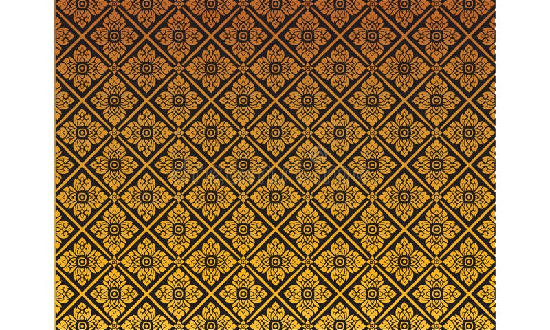 Thai Painting Pattern, Vector Stock Vector - Illustration of print ...