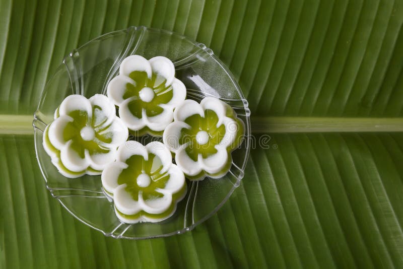 Thai Pandan Thai Snacks stock image. Image of design - 196337323