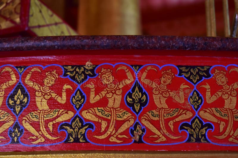 Thai Pattern is an Art of Wall Paintings Various Patterns, Beautiful ...