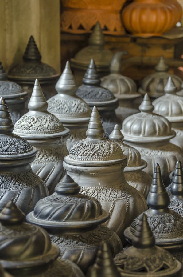 Thai pattern clay stock photo. Image of decoration, ceramic - 49384488