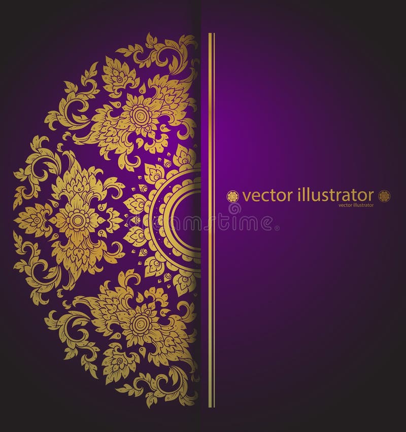 Thai Pattern Elegant Background Stock Vector - Illustration of modern ...