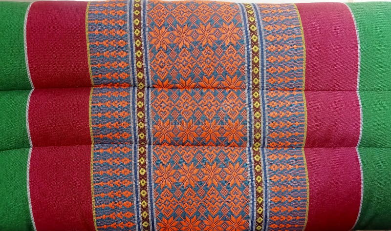 Thai Green Pattern Fabric Abstract Graphic Design Texture Stock Image ...