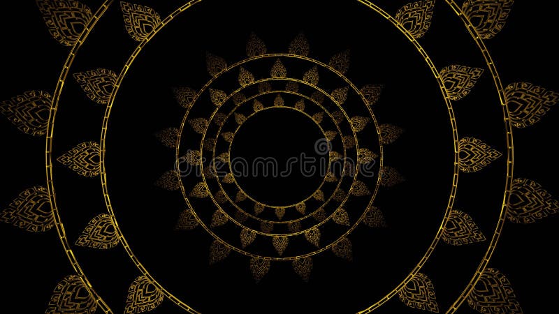 Thai Pattern Frame Modern Design. Stock Illustration - Illustration of ...