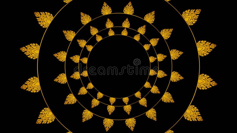 Thai Pattern Frame Modern Design. Stock Illustration - Illustration of ...
