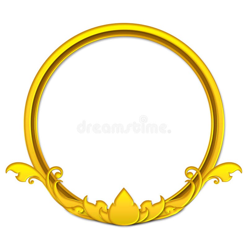 Thai Pattern Frame Thai Art Traditional Stock Illustration ...