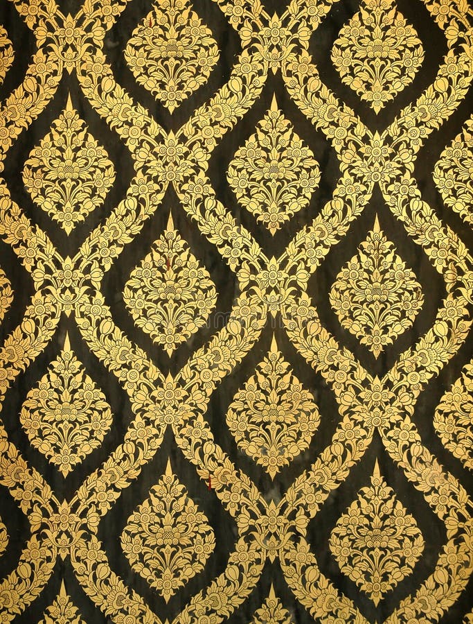 Thai Pattern Sculpt by Wood Stock Photo - Image of gold, church: 36167202