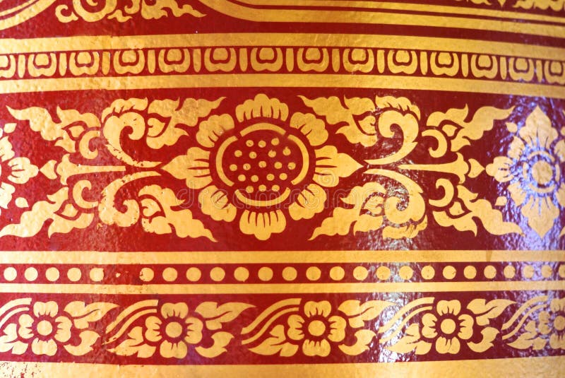 Thai pattern stock image. Image of beautiful, detail - 40195699
