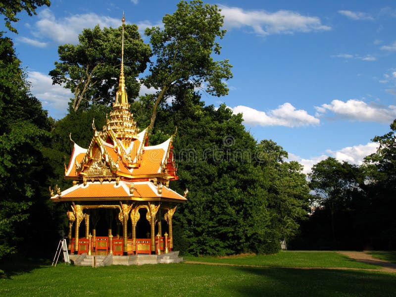 Thai Pavilion in Lausanne, Switzerland Stock Photo - Image of story ...