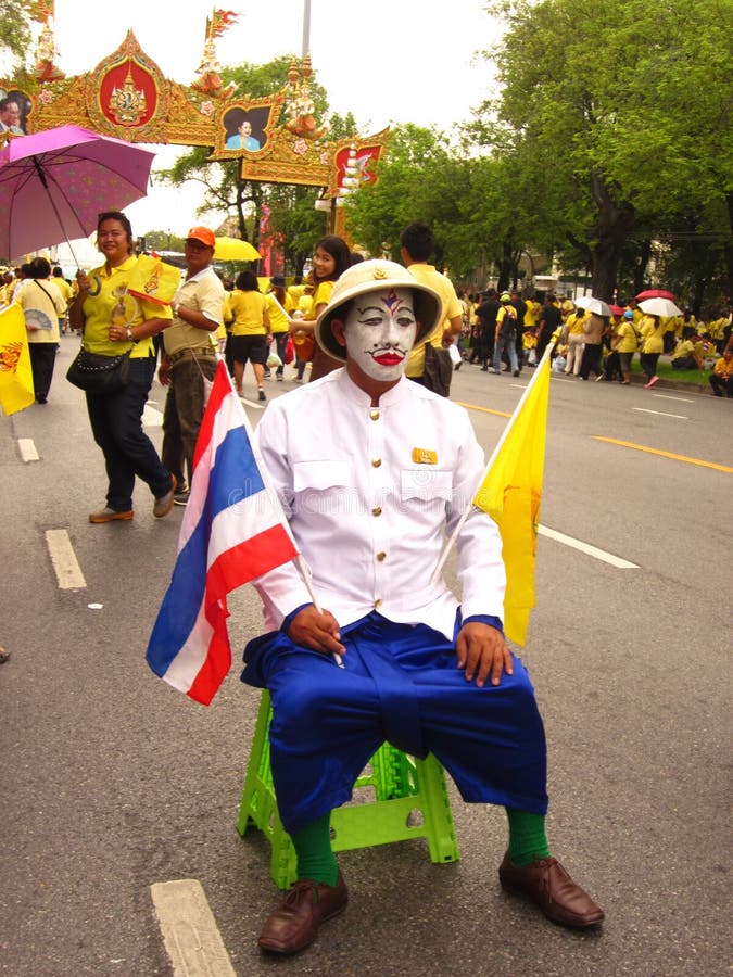 Thai People S Celebrating in Thailand Editorial Stock Photo - Image of ...