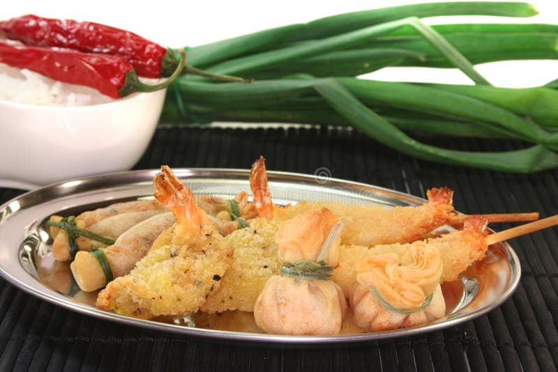 Thai prawns specialties stock image. Image of vietnamese - 18255783