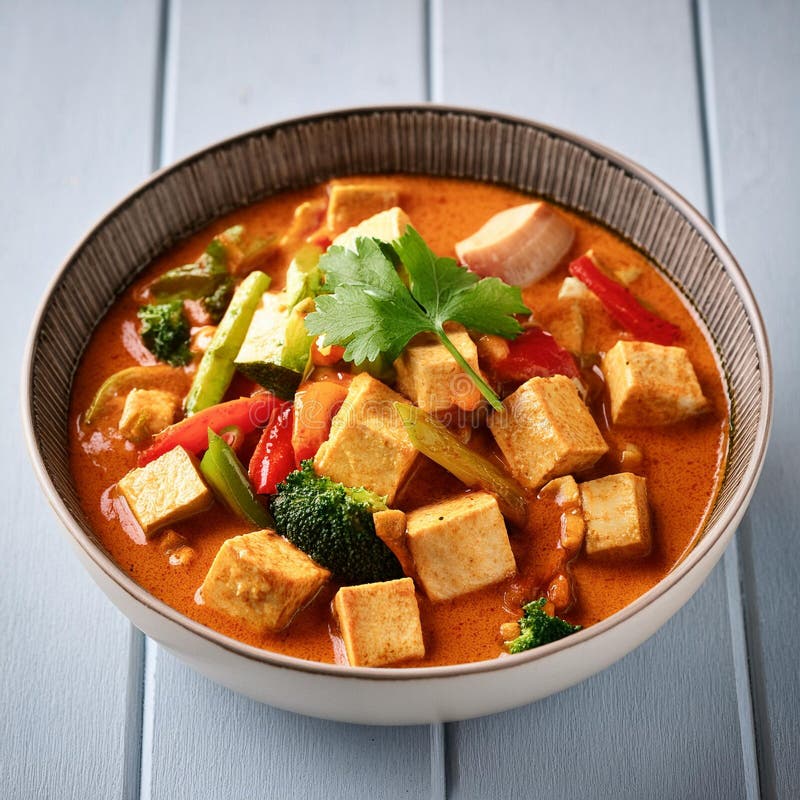 Thai Red Curry, AI Generated Stock Illustration - Illustration of curry ...