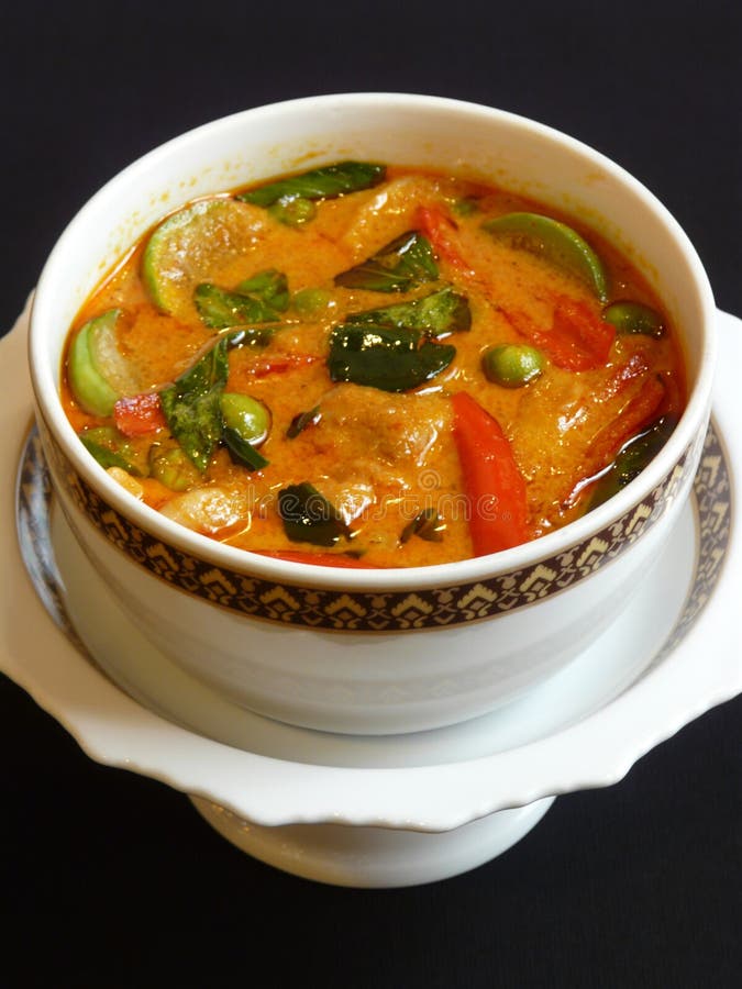 Thai red curry with pork stock photo. Image of special - 43585162