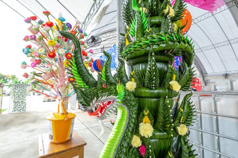 Thai Rice Offering Ceremony, Focus Selective Stock Photo - Image of ...
