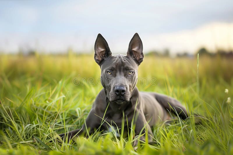 Thai Ridgeback dog stock illustration. Illustration of obedient - 327203766