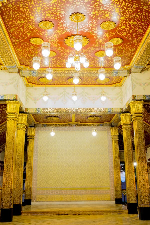 Thai Royal Building Interior Stock Image - Image of building, oriental ...