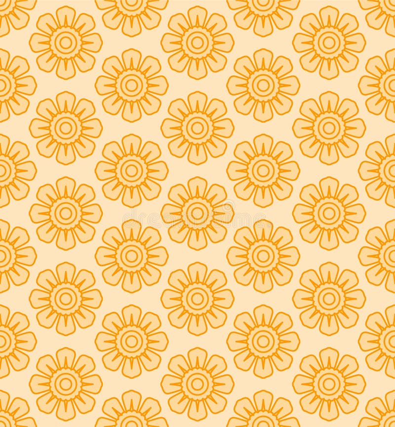 Thai Lotus Bud Seamless Pattern Stock Vector - Illustration of circle ...