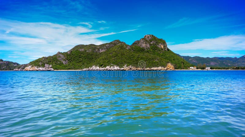 Thai sea and island stock photo. Image of transportation - 62983570