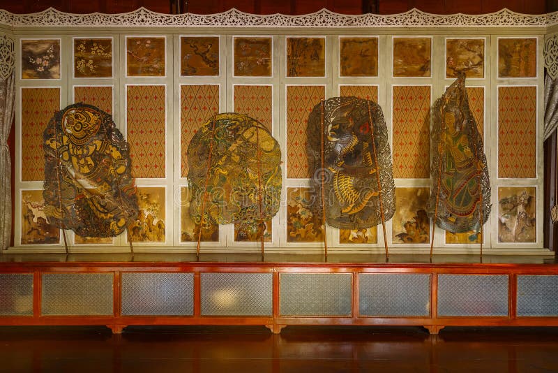 Thai shadow puppets stock image. Image of perform, play - 85766681