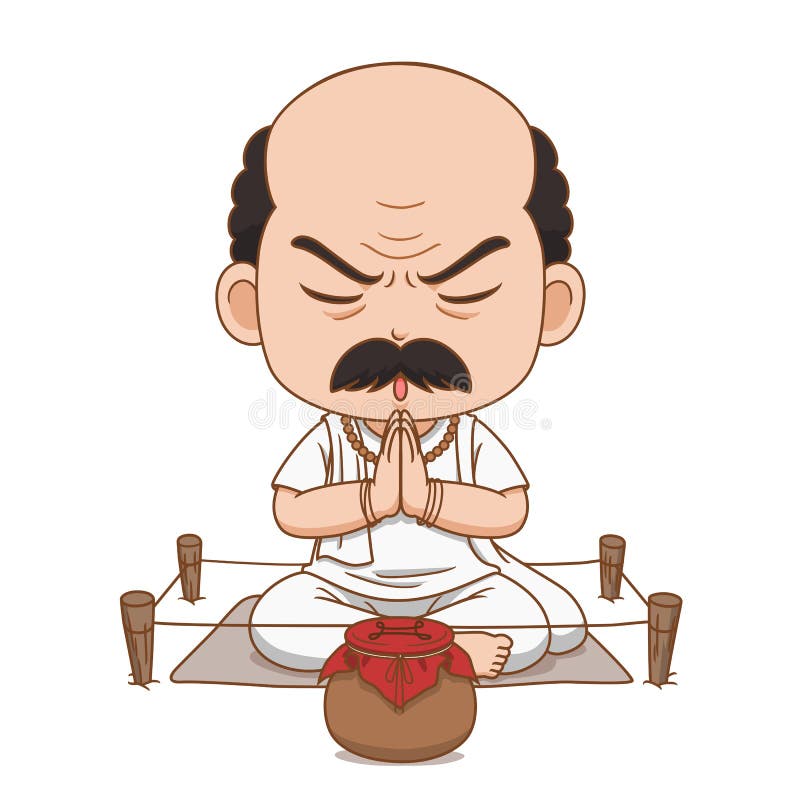 Thai shaman. stock vector. Illustration of thai, wizard - 275328368