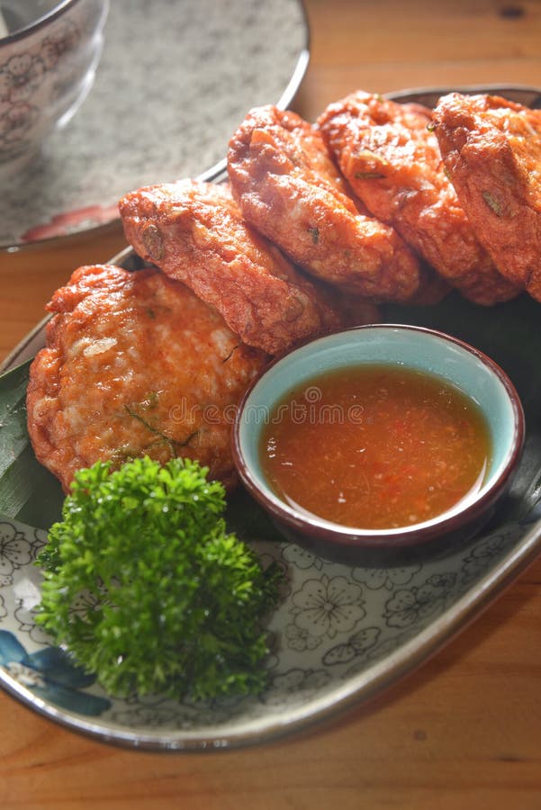 Shrimp cake stock image. Image of thai, traditional - 123517965