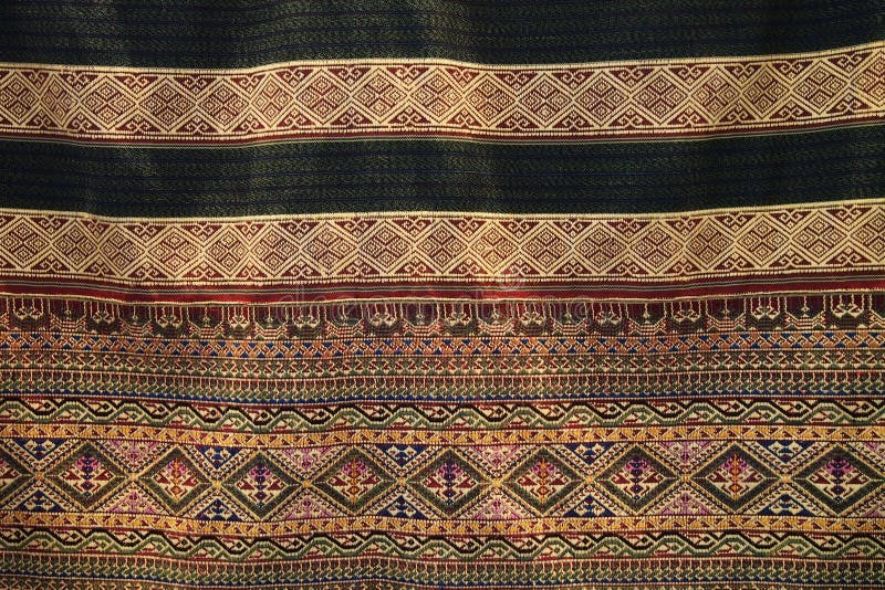 Thai silk fabric pattern stock photo. Image of textured - 33408750