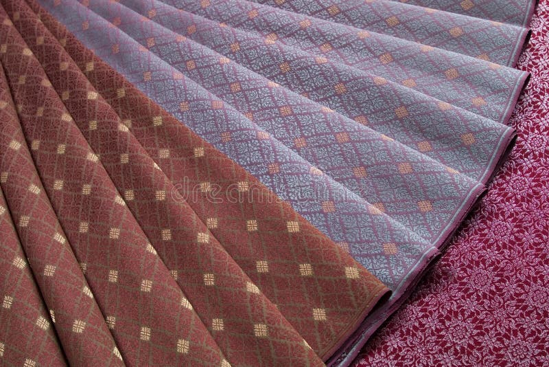 Thai Silk Pattern, Design, Texture, Thread, Cocoon, Tool and Equipment ...