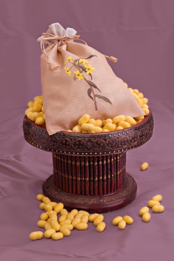 Thai Silk Pattern, Design, Texture, Thread, Cocoon, Tool and Equipment ...