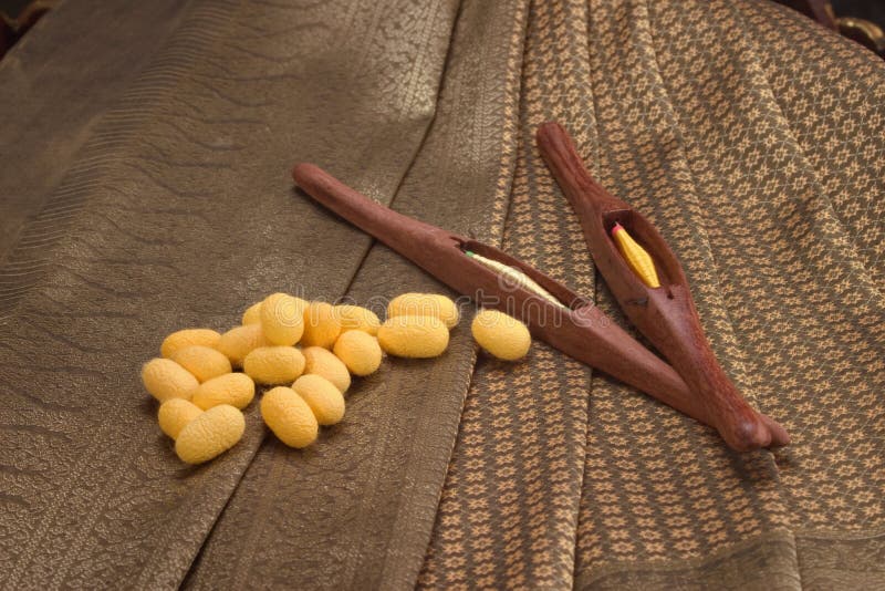 Thai Silk Pattern, Design, Texture, Thread, Cocoon, Tool and Equipment ...
