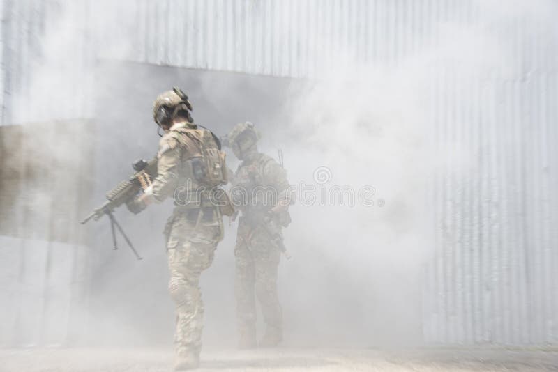 Soldiers without Seeing Their Faces Stock Photo - Image of range ...