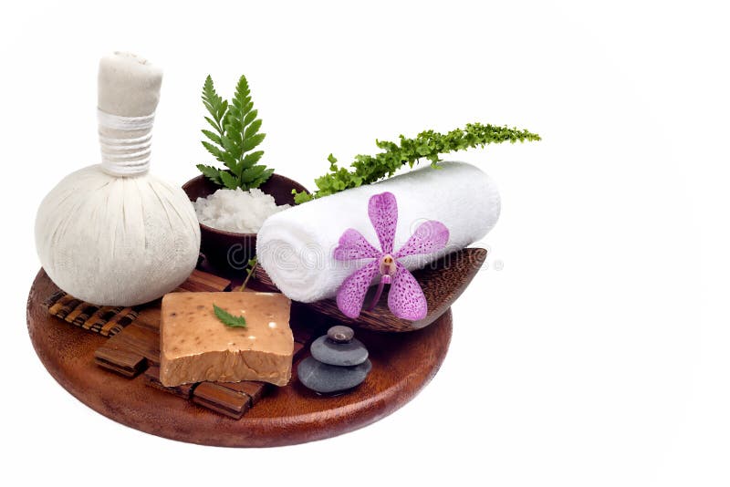 Thailand S Herbal Hot Compress Massage in Spa Stock Photo - Image of ...