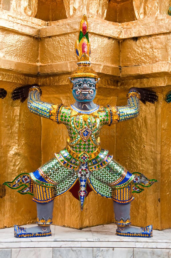 Thai Statue stock image. Image of worship, buddhism, grand - 12425601