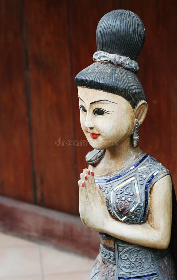 Thai statue stock photo. Image of lady, cultural, orient - 6073876