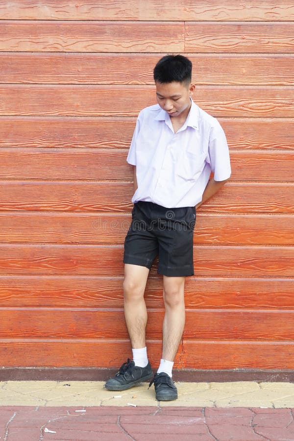 Thai student in uniform stock image. Image of asian - 251495539