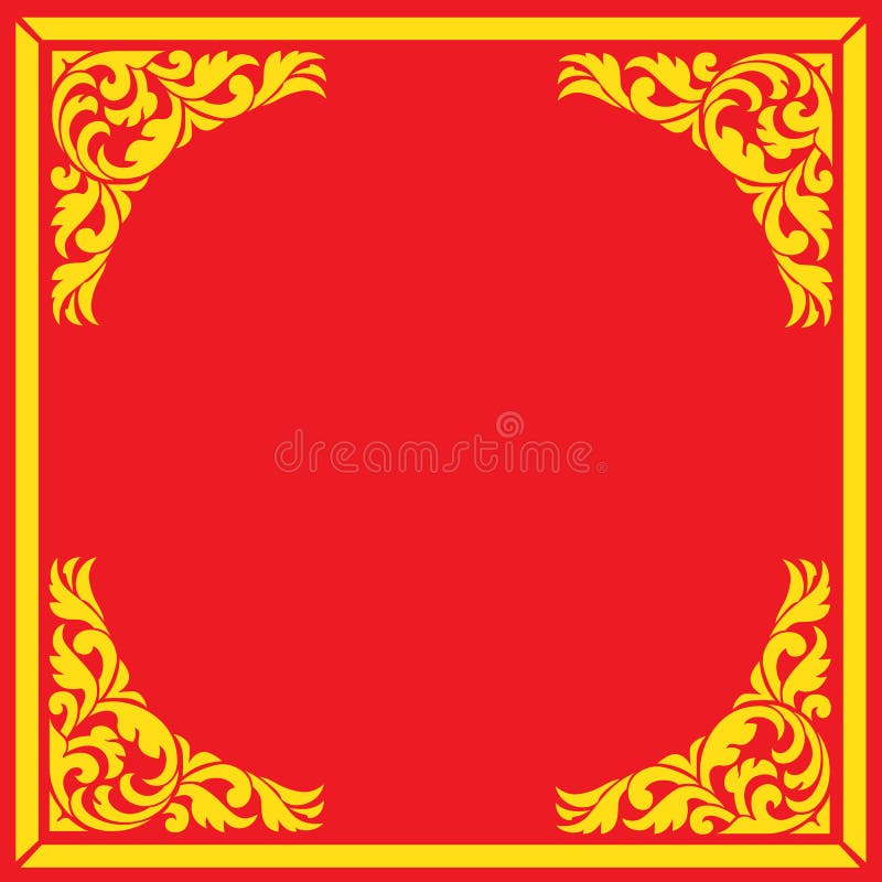 Thai Style Background. Vector Illustration Stock Illustration ...