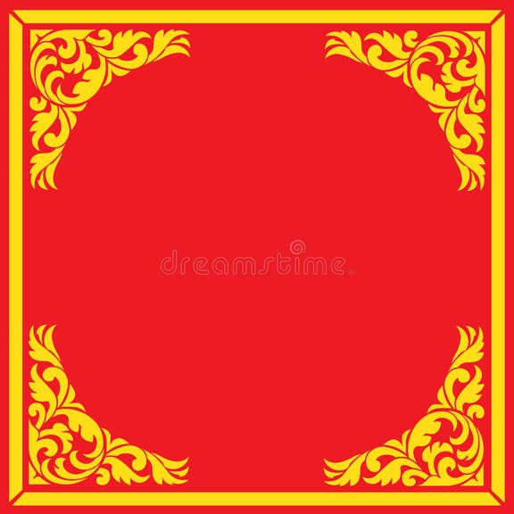 Thai Style Background. Vector Illustration Stock Illustration ...