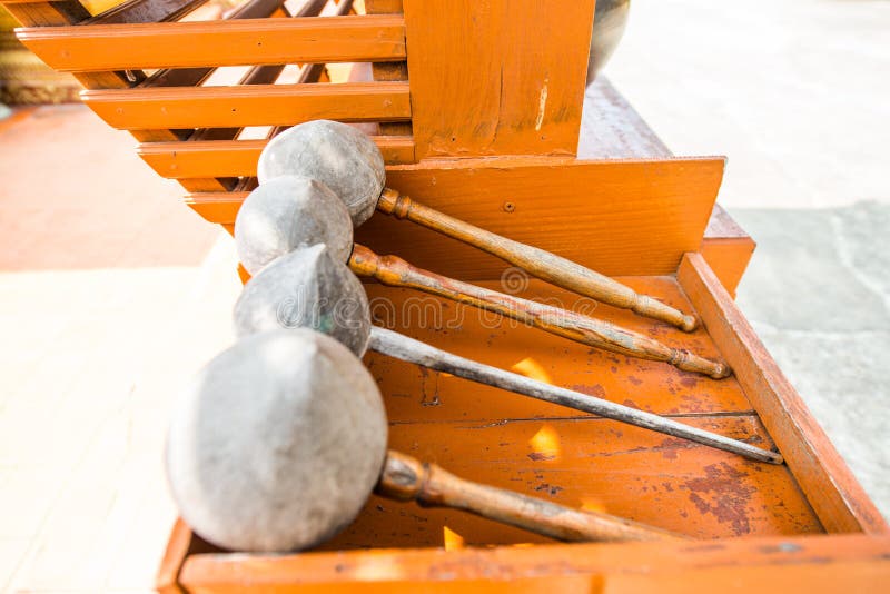 Thai Style Dipper for Drinking Water Stock Image - Image of rural ...