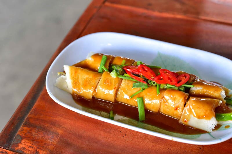 Thai-Style Fresh Spring Rolls Stock Image - Image of healthy, vegetable ...