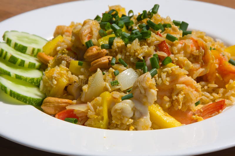 Thai style fried rice stock image. Image of food, asian - 24058061