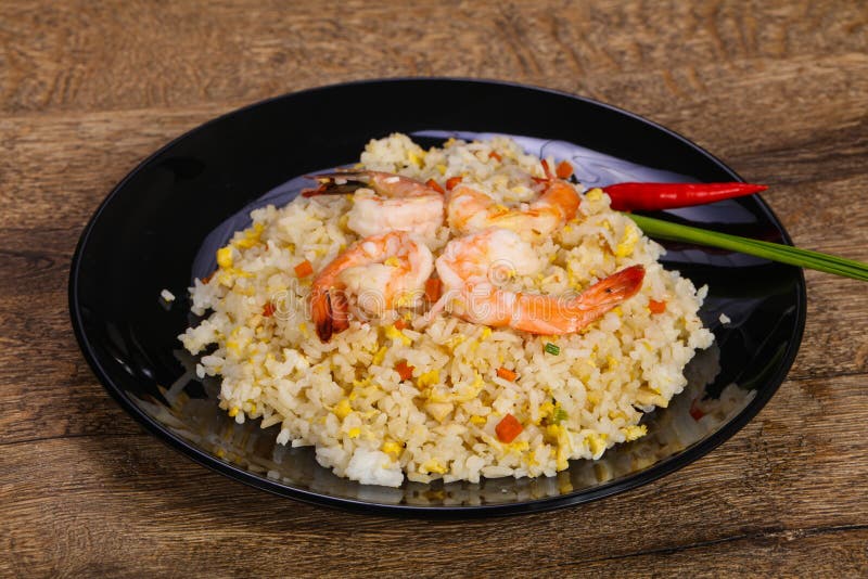 Thai Style Fried Rice with Prawn Stock Image - Image of lunch, asia ...