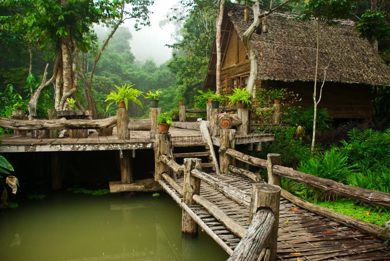 Thai-style gardens. stock image. Image of scenic, weather - 17653689