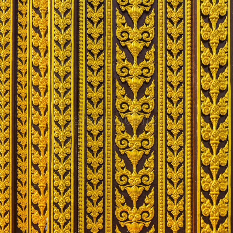 Thai style golden texture stock photo. Image of style - 42591078