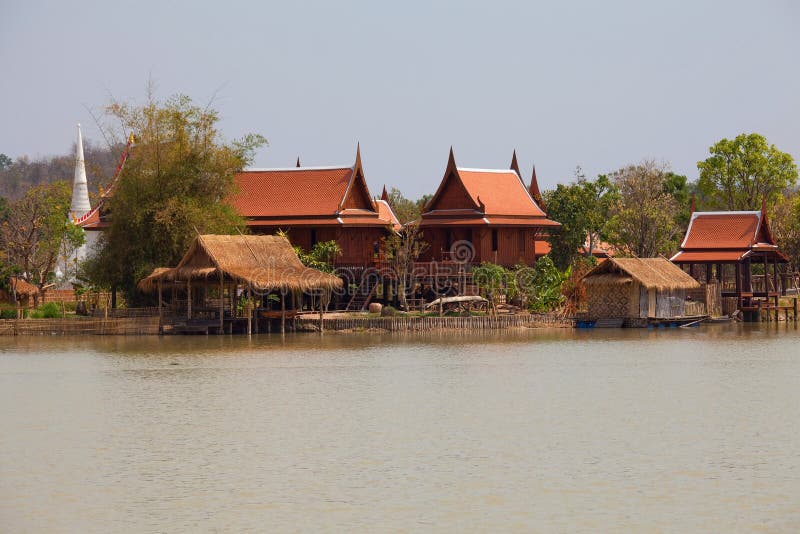 Thai style house stock photo. Image of life, asian, countryside - 18497714
