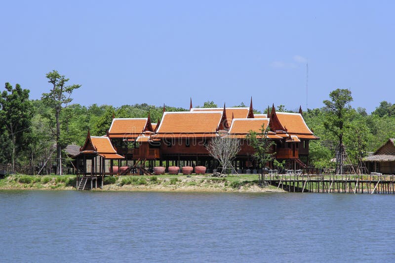 Thai-style houses stock photo. Image of thailand, exterior - 24977536