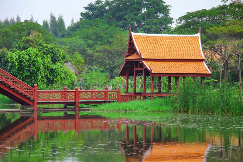 Thai style pavilion stock photo. Image of asia, garden - 37726852