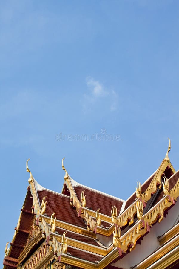 Thai Style Roof stock image. Image of gold, tradition - 13489725