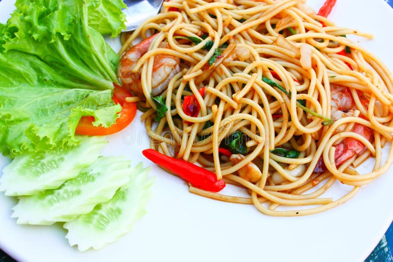 Thai style spaghetti stock image. Image of healthy, natural - 29459927