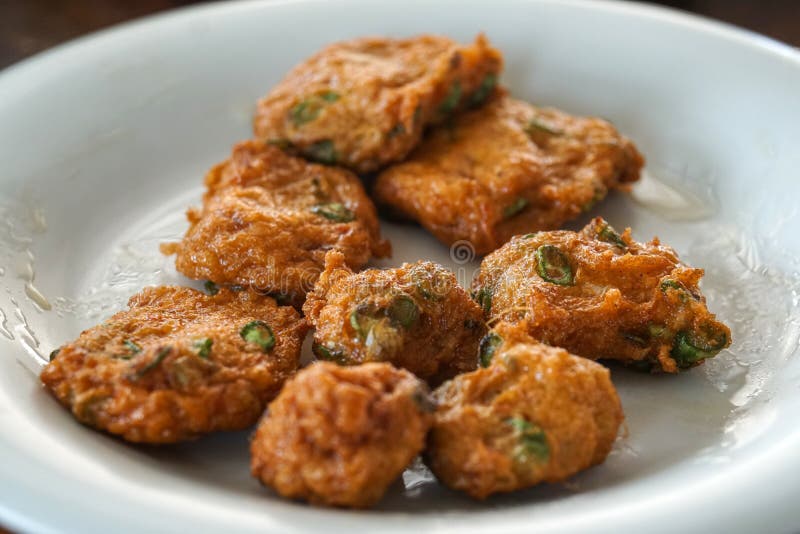 Thai Style Spicy Fried Fish Cake Stock Image - Image of asian, fried ...