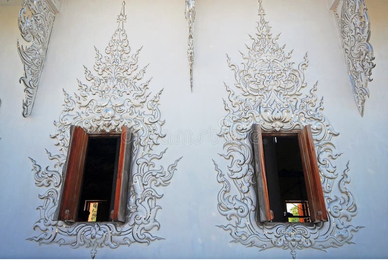 Thai Style of Temple S Windows Stock Photo - Image of landmark, windows ...