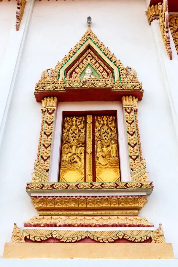 Thai style temple windows stock image. Image of buddhism - 28168205